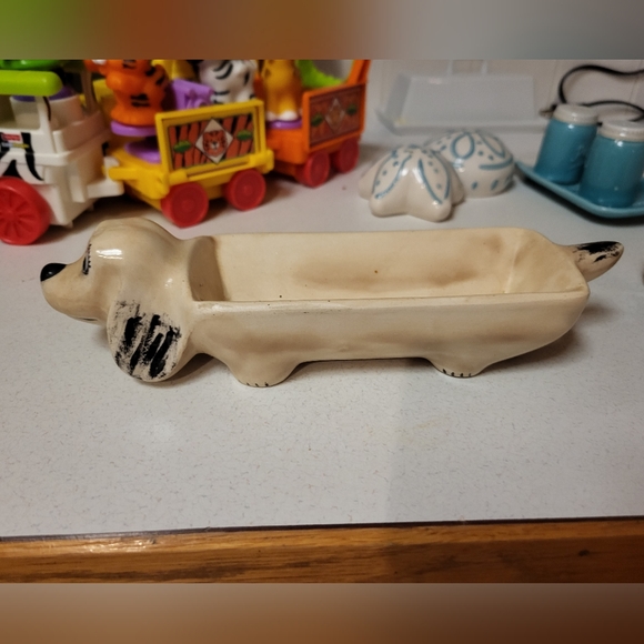 Dining | Vintage Dachshund Weiner Dog Butter Cracker Candy Dish | Poshmark